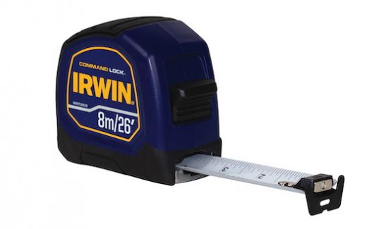 Irwin Command Lock measuring tapes with Mylar blade coating ... Irwin Command Lock measuring tapes with Mylar blade coating ...